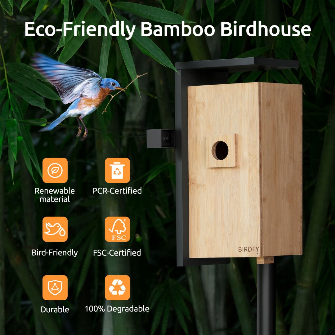 Birdfy Nest - Smart Bird House with Dual Cameras
