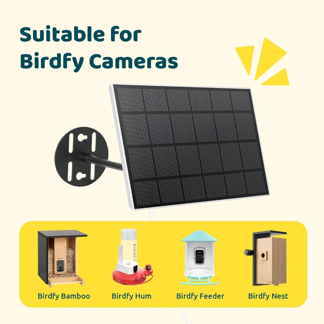 Birdfy Solar Panel - Type C | Power Your Bird Feeder Camera